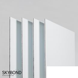 Skybond Lite ACM White Matt/Matt 2440x1220x3mm 0.2mm sk | Amari Plastics
