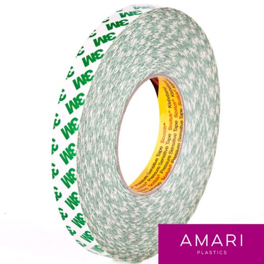 3M 9087 Double Coated PVC Tape White 19mmx50m 90871950 | Amari Plastics
