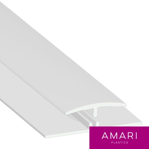 Aclad EC Clad H Section PVC 2500mm 2 Part DE1009/DE1063 | Amari Plastics