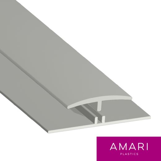 H Section PVC 3050mm Tin Grey CMR007 Matt 2 Part 1814/1815 | Amari Plastics