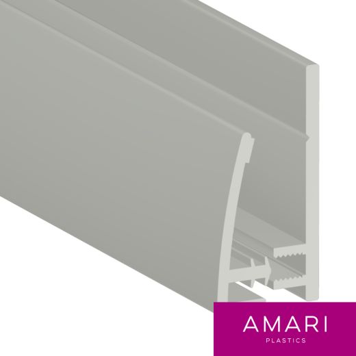 J Section PVC 3050mm Tin Grey CMR007 Matt 2 Part 1852/1853 | Amari Plastics
