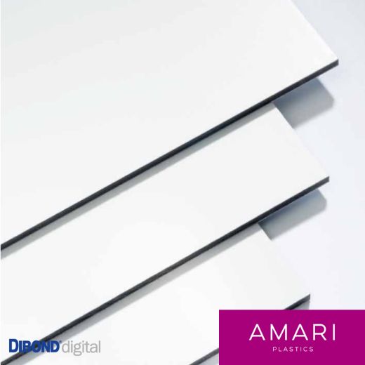 BUY 3mm White ACM Mirror Sheet 3050x1500 #106433 | Amari Plastics