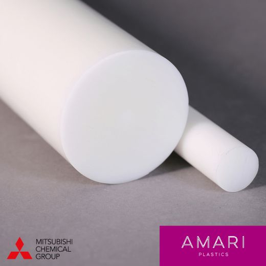 Ertacetal C Acetal Natural 30mm dia 1000mm long Rod | Amari Plastics