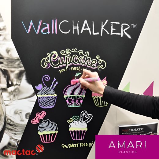 Mactac WallCHALKER Textured Black 1230mm | Amari Plastics