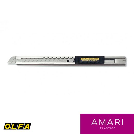 Olfa SVR-2 9mm Slimline Stainless Steel Snap Knife | Amari Plastics