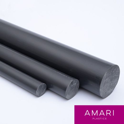 PVC Grey 40mm dia Rod | Amari Plastics