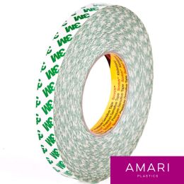 3M 9087 Double Coated PVC Tape White 19mmx50m 90871950 | Amari Plastics
