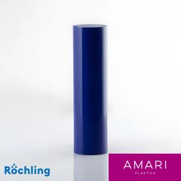 Polystone M PE1000 Polyethylene Blue RAL5005 50mm dia Rod | Amari Plastics