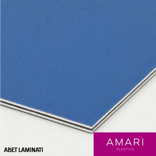 BUY 3mm Blue/White Engraving HPL 3050x1300 #104833 | Amari Plastics