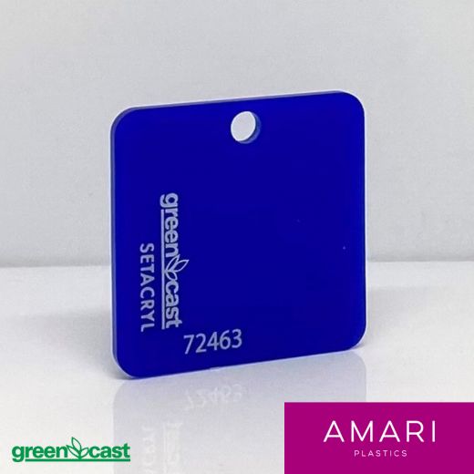 Green Cast Acrylic Blue 72463 2030x1520x5mm 2PE Sheet | Amari Plastics