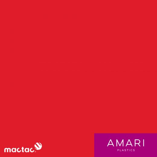 Mactac MACal 9758-06 Translucent Tomato Red 610mm Rod | Amari Plastics