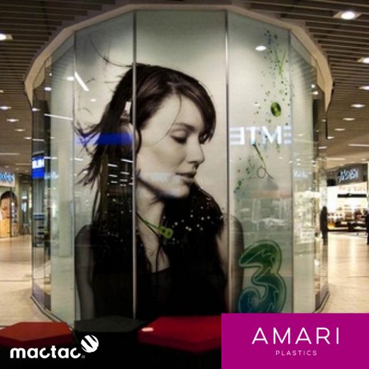 Mactac JT 9500 CG-RT Gloss Clear Removable 1370mm 50m | Amari Plastics