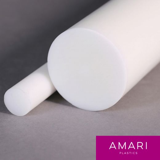 Ketron 1000 PEEK Natural 100mm dia 1000mm long Rod | Amari Plastics