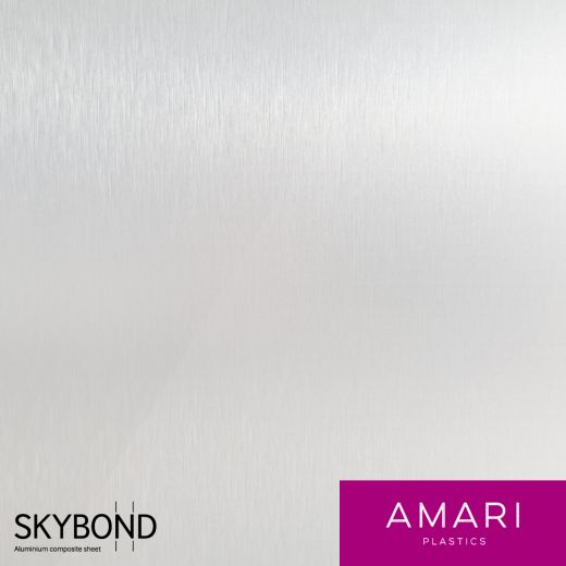Skybond ACM Silver Brushed/Primer 2440x1220x3mm 0.3mm sk | Amari Plastics