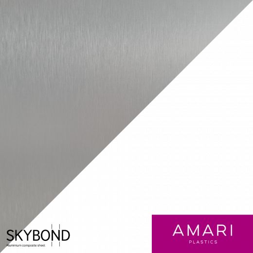 Skybond ACM Silver/White RAL9006 Brushed 3050x1500x3mm 0.3mm sk | Amari ...