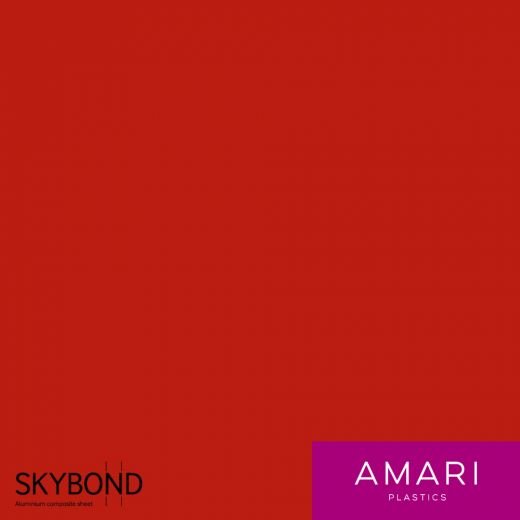 Skybond ACM Red RAL3020 Gloss/Matt 2440x1220x3mm 0.3mm sk | Amari Plastics