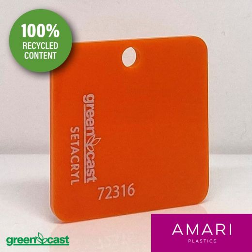 BUY 5mm Orange Acrylic Plastic Sheet 3050x2030 #100814 | Amari Plastics